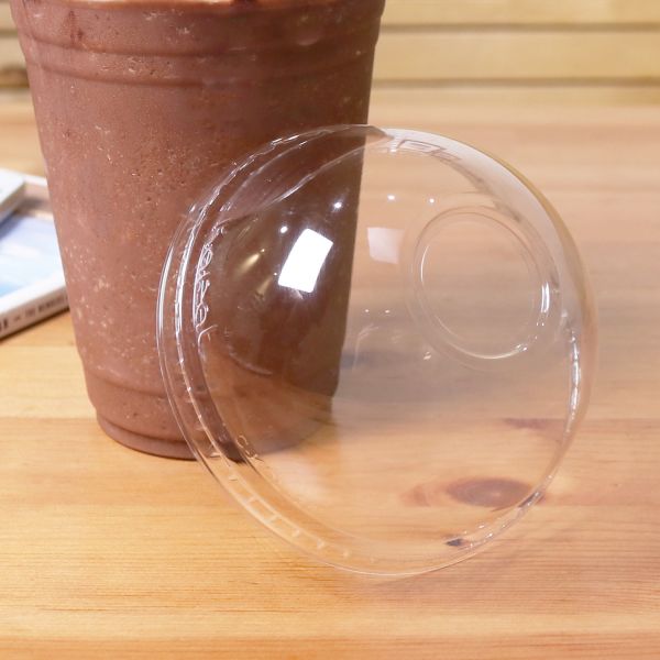 Karat C-KDL626 Plastic Dome Lid with Hole|NTFOODS